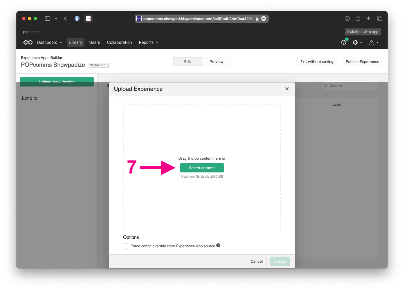 Install your Experience with Showpadize - POPcomms Help Center