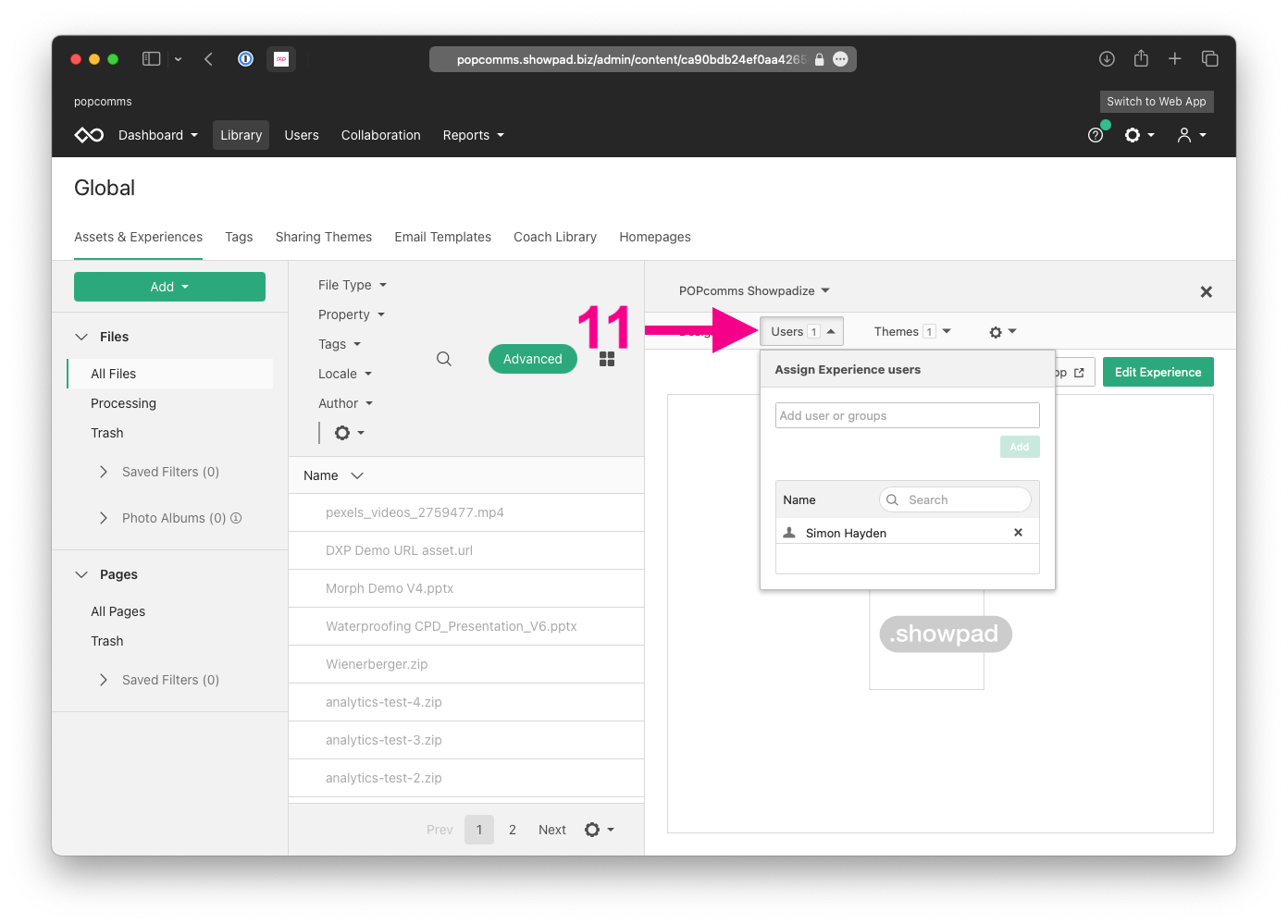 Install your Experience with Showpadize - POPcomms Help Center